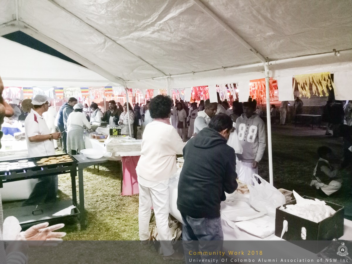 Vesak Day – “String Hopper Stall” | University of Colombo Alumni ...