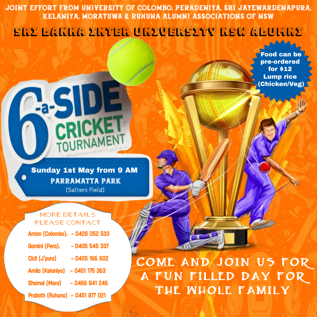 NSW Inter alumni 6 a side cricket tournament – 2022 | University of ...