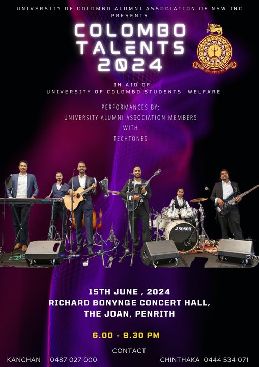 COLOMBO TALENTS – 15 June,2024 | University of Colombo Alumni ...